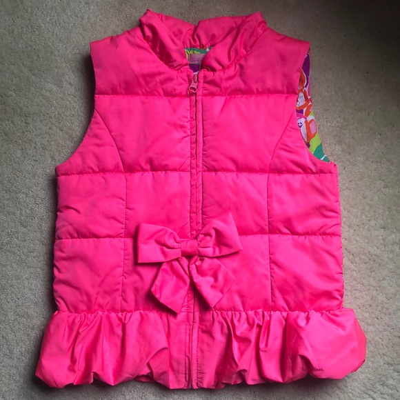 Lilly Pulitzer | Jackets & Coats | Lilly Pulitzer Hot Pink Puffer Vest ...